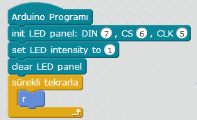 Arduino Eğitim Kiti - Scratch-Ders 14-Dot Matrix Modül