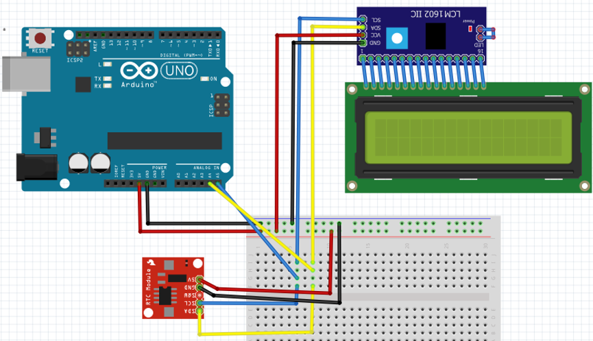 Arduino Eğitim Kiti -Ders 25-Gece Lambası/Saat'i LCD Ekranda Yazma