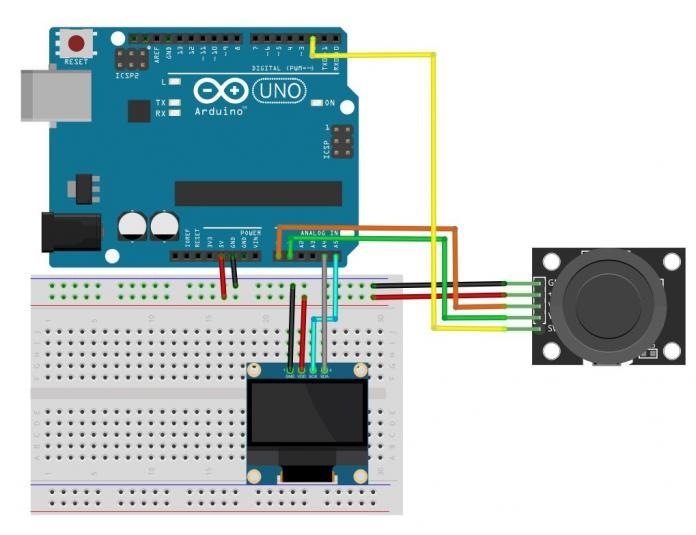 Arduino Ile Oled Ve Joystick Kullanarak Tetris Oyunu Yapımı