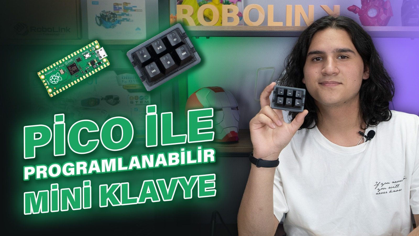 Pico ile Mini Klavye Yaptık! Programlanabilir Mini Klavye - Robolink