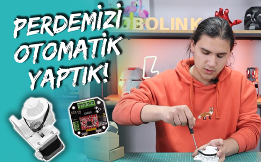 Stor Perdemizi Otomatik Yaptık! | DIY Automatic Roller Blind - Robolink ...